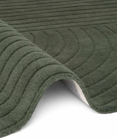 Vikosa, Kusový koberec Vikosa Arcura 106271 Dark Green kruh, 150x150 (průměr) kruh, zelená, ložnice