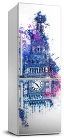 Wallmuralia Nálepka fototapeta lednička Barevný Big Ben 60x180 cm