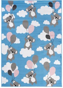 Chemex Dětský koberec Koala v oblacích modrý různé rozměry Rozměr: 80x150cm