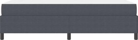 Rám postele s matrací Tmavě šedá 90 x 200 cm textil 3399101