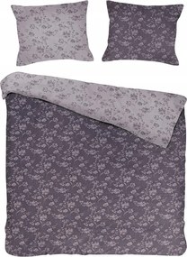 Povlečení bavlněné Spring Anthracite 220x200 květ