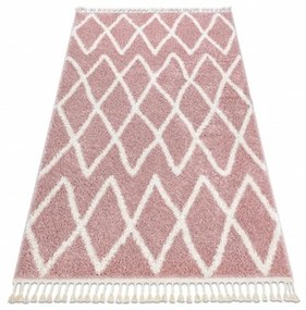 Kusový koberec Shaggy Beni růžový 180x270cm
