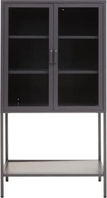 Šedá ocelová vitrína 75x150x35 cm Acier – Premier Housewares