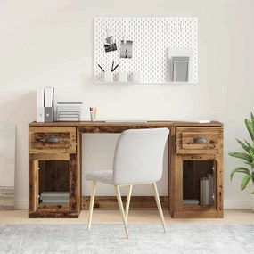 Stůl s kabinetem Staré dřevo Kompozitní dřevo 3402677