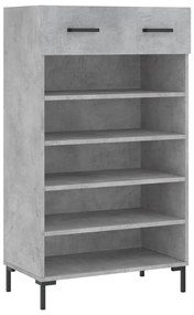 Botník betonově šedý 60 x 35 x 105 cm kompozitní dřevo - Default Title