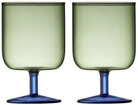 Lyngby Glas Sklenice na víno Torino 30 cl (2ks) Green/Blue