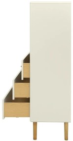 Bílá lakovaná komoda Tom Tailor Color Living 80 x 40 cm