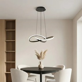 Brilagi - LED Stmívat. lustr na lanku INFINITY LED/55W/230V 50x50 cm černá + DO