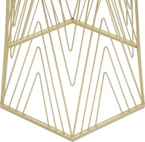 Odkládací stolek Lines 40 cm zlatý