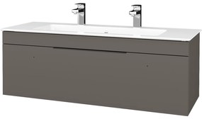 Dřevojas Koupelnová skříň ASTON SZZ 120 Varianta: N01 Bílá lesk / Úchytka T01 / D10 Borovice Jackson