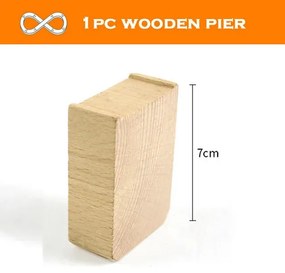 Rozšíření dřevěné trati (různé příslušenství) k elektrickému vláčku (21-30) Barva: 1pc wooden pier