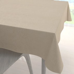 Biante Čtvercový ubrus/imitace broušené kůže Alcantara ALC-007 Krémově béžový 130x130 cm