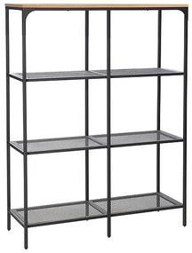 Kovový regál LEX A 100x36x136 cm černý