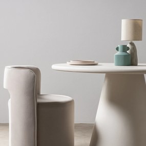 Otočná designová jídelní židle RAVAL béžová