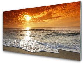 akrylový obraz Moře Slunce Krajina 140x70 cm
