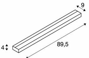 LA 151796 SEDO LED 21 česaný hliník 230V LED 22W 3000K - BIG WHITE (SLV)