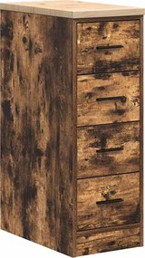 vidaXL Garážová skříň 30x51x85 cm Borovicový masiv [860580] Barva: Černá