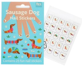 Kreativní sada Sunny Sausage Dog – Nail stickers – Rex London