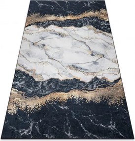 Kusový koberec ANDRE Marble 1124, 80x150, čiernobiela, chodba / predsieň, Dywany Łuszczów