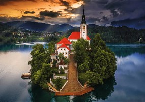 TREFL PUZZLE PREMIUM Photo Odyssey Jezero Bled 68x48cm 1000 dílků tr10797