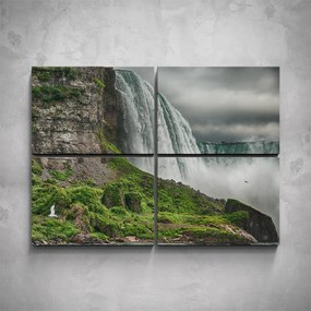 4-dílný obraz - Velký vodopád - PopyDesign