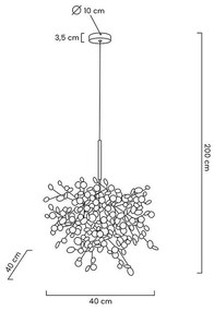 Designové závěsné svítidlo Monete Single Barva: Zlatá