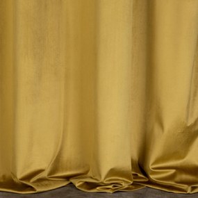 ZATEMŇOVACÍ ZÁVĚS NA KROUŽCÍCH ELEN 140X250 CM ZLATÁ