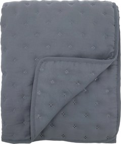 Měkká šedá prošívaná deka / přehoz Aix Soft – 180*130 cm