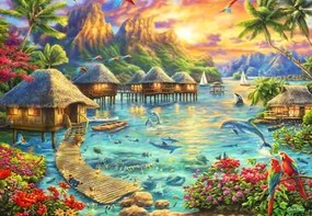 GRAFIKA Puzzle Art Collection: Tropická oáza / 1000 dílků / 69 × 47,8