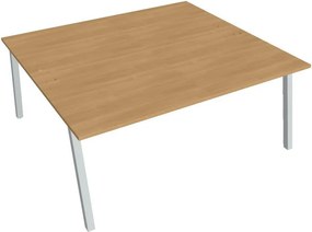Kancelářský pracovní stůl Hobis USDA 1800, bílá RAL 9016, deskaakát