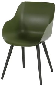 Jídelní židle Hartman SOPHIE Studio Organic s alu podnoží Sophie, Moss Green