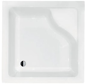 Besco Čtvercová sprchová akrylátová vanička IGOR SQ 80x80 (90x90) Barva: Bílá, Rozměry (cm): 80x80