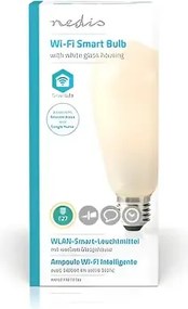 Nedis SmartLife ST64 / LED žárovka / Wi-Fi / E27 / 500 lm / 5 W / Tepl