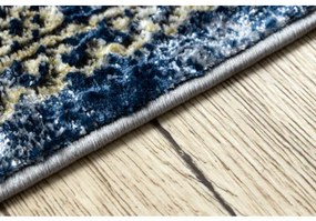 Moderní koberec DE LUXE 474 ornament Strukturální tmavě modrý / zla velikost 240x340 cm | krásné koberce cz