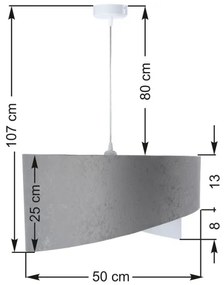 Lustr na lanku GALAXY 1xE27/60W/230V