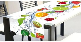 DIMEX | Běhoun na stůl Ovoce ve vodě TS 010 | vícebarevná | 40 x 140 cm
