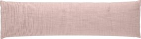 Livarno® Mušelínový potah na polštář pro spánek na boku, 40 x 145 cm (světle růžová)
