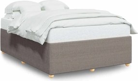 Rám postele bez matrace taupe 140 x 190 cm textil 3284939