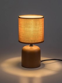 Rabalux Hnědá stolní lampa Daphni pro žárovku E14 74054