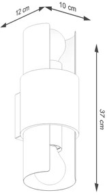 Sollux SL.1674 - Nástěnné svítidlo FLASH 2xE27/15W/230V bílá