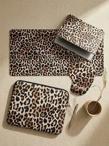 Sinsay - Samolepka na notebook s leopardím vzorem - hnědá