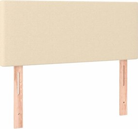 Box spring postel s matrací krémová 90x190 cm textil 3130078