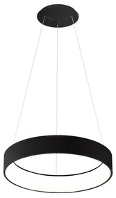 ACB Iluminacion Zavěsné LED svítidlo DILGA, ⌀ 60 cm, 48W, CRI90, CCT switch 2700-3000K Barva: Černá, Stmívání: ON/OFF