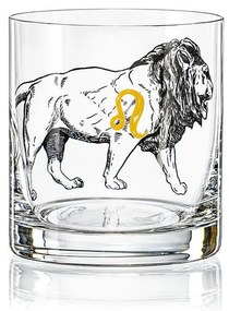 Crystalex - Bohemia Crystal Sklenice se znamením zvěrokruhu Lev 280 ml, 1 ks