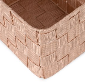 Úložný organizér do zásuvky Compactor TEX vysoký - 19 x 14 x 13 cm, růžový