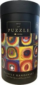 INTERDRUK Puzzle Art 12: Barevná studie: Čtverce se soustřednými kruhy