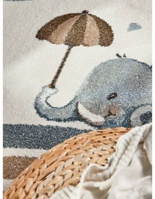 Krémový dětský koberec 120x170 cm Walk like an Elephant Rainy Party – Villeroy&amp;Boch