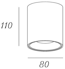 Lucide 09912/05/36 - LED Bodové svítidlo BENTOO 1xGU10/5W/230V šedá