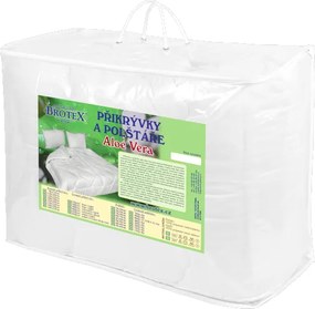 SET Přikrývka Aloe Vera 140x200cm celoroční 850g + Polštář UNICO AloeVera 70x90cm 900g