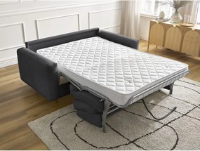 Černá pohovka na každodenní spaní/rozkládací 220 cm Cocoone – Bobochic Paris